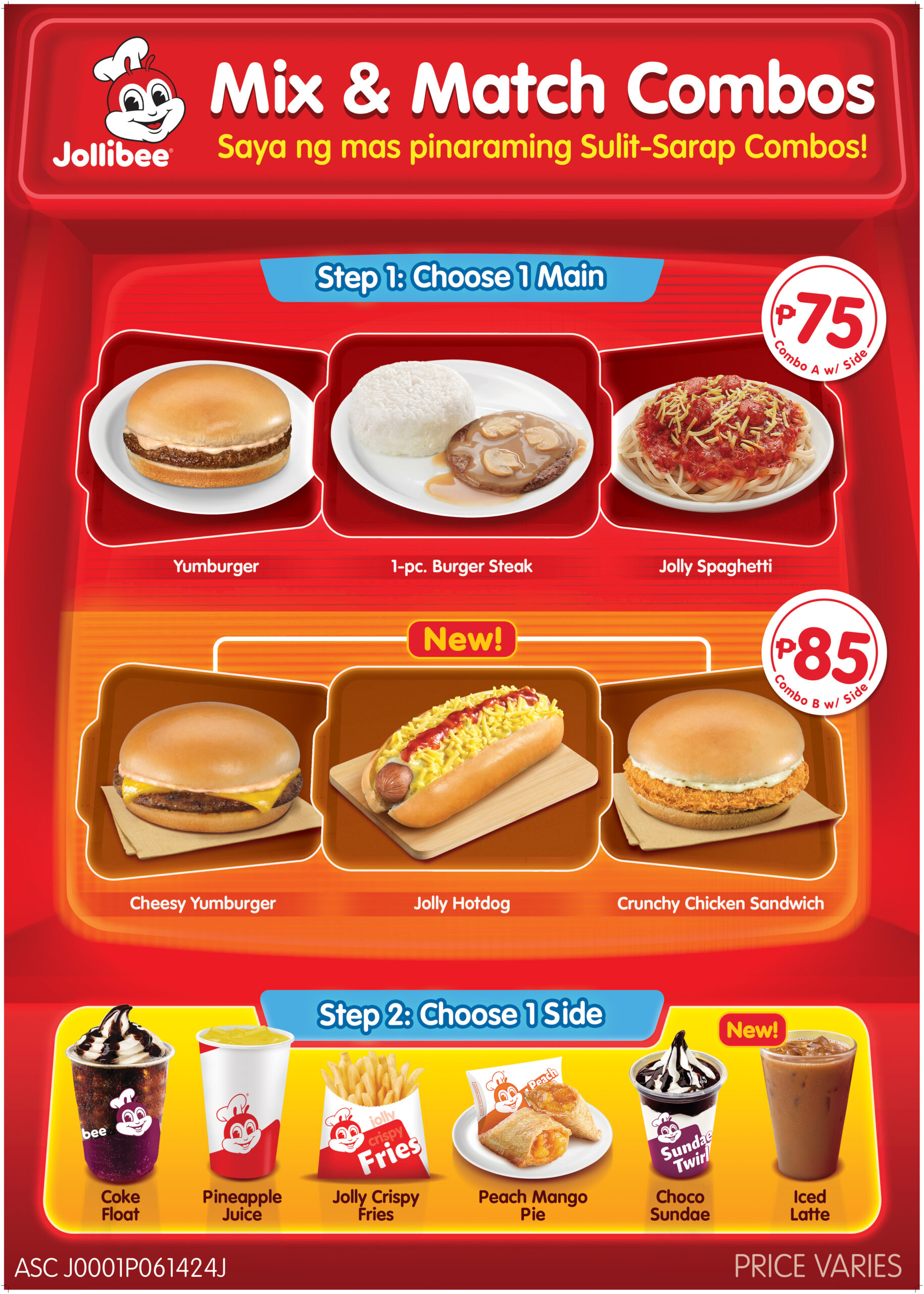 Saya ng mas pinaraming sulit-sarap combos!: Jollibee’s Bigger and Better Mix & Match is Here ...